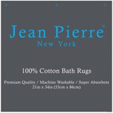 Jean Pierre Ricardo Cotton Fringe 21 x 34 in. Bath Rug, Light Grey ...