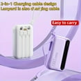 Cute Mini 10000mAh Power Bank, Built-in 4 Cables Fast Charging 5V2A ...