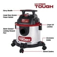 Hyper Tough 4 Gallon 4 HP Stainless Steel Wet Dry Vacuum for Home, Car ...