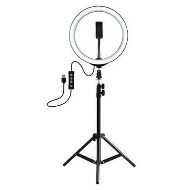 Bower 16-inch LED Ring Light Kit; RGB, White Modes, Effects, USB Remote ...