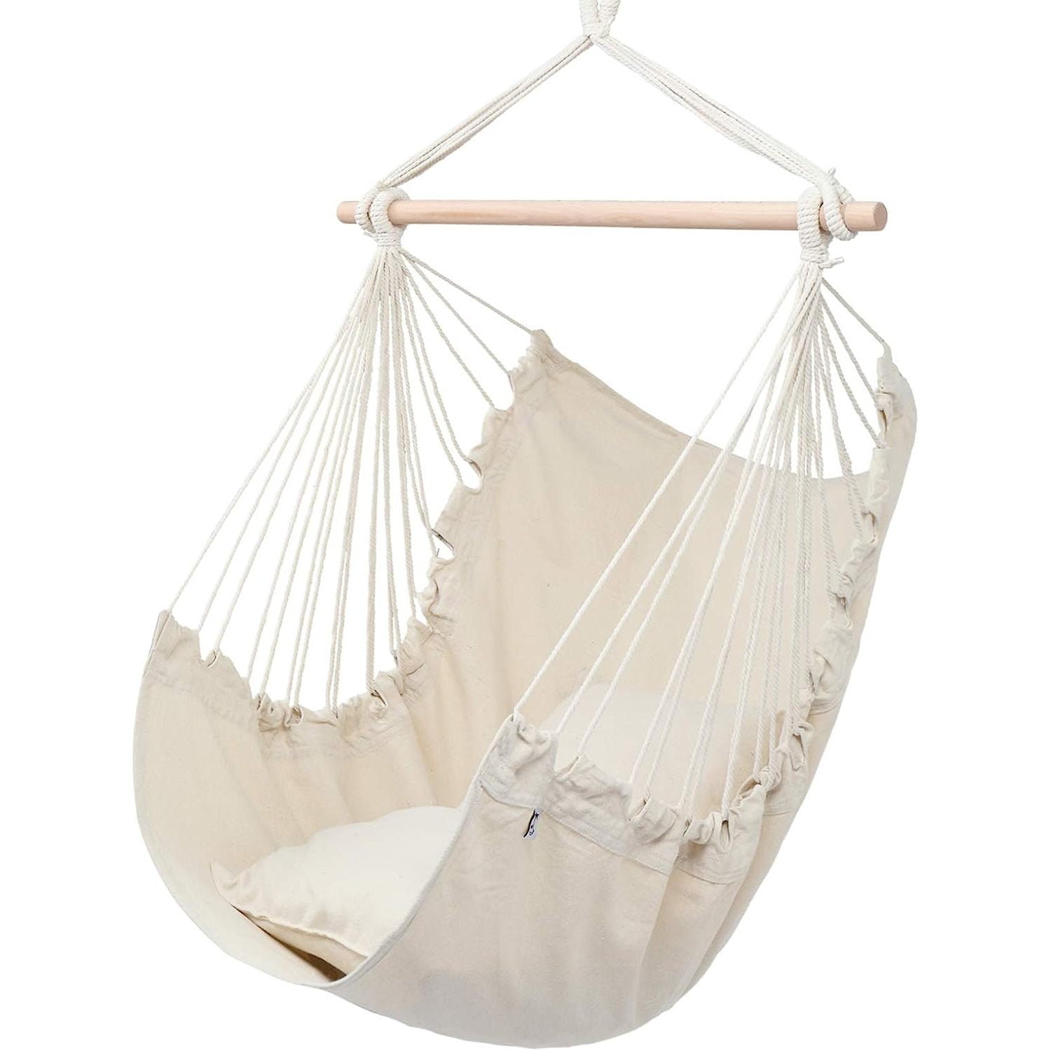 Bilot Hanging Rope Hammock Chair Swing Seat for Yard, Bedroom, Patio ...