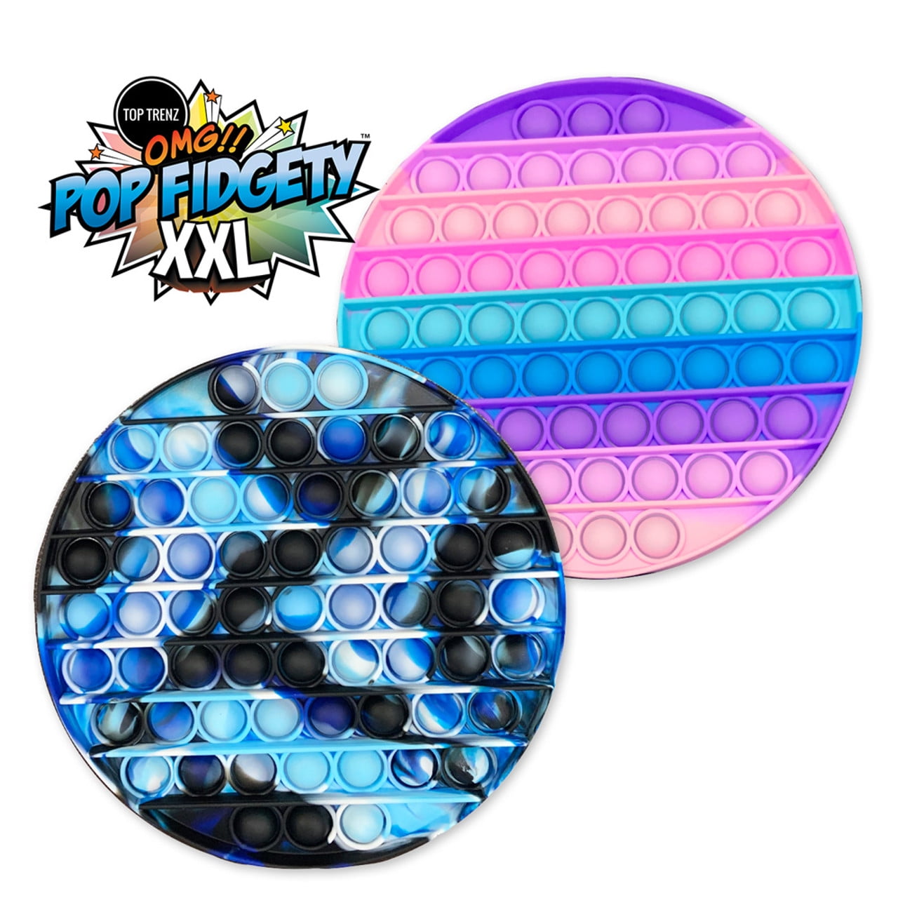 TOP TRENZ XXL Jumbo OMG Pop Fidgety Game Board Bubble Fidget Toy Stress ...