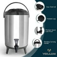 Vollum Stainles Steel Insulated Beverage Dispenser Insulated Thermal ...