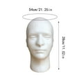 Man Foam Wig Head Manikin Head Mannequin Wig Display Holder Fixed Pin ...