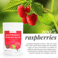 powbab Raspberry Pieces + Bits, 100% Freeze Dried Raspberry Unsweetened ...