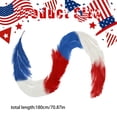 Patriotic Artificial Vine Garland Red White Blue Faux Rattan For 4Th Of ...