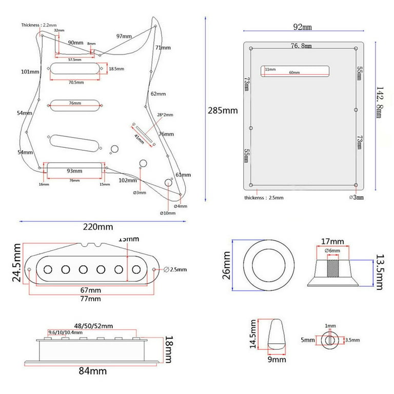 Fender Stratocaster Body Dimensions