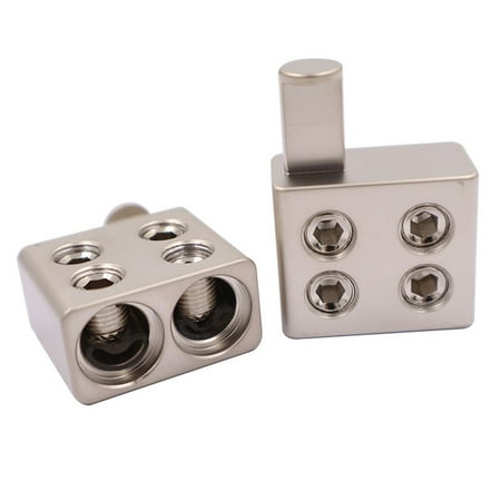 Goriertaly 2 Pieces Universal Aluminum Alloy Car Stereo Terminal High ...