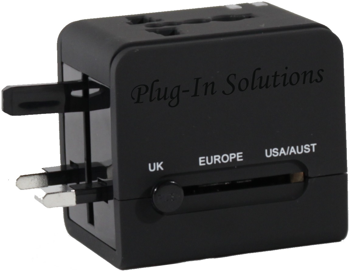 WORLD Travel Adapter Plug Universal Input USB Type A C G All-In-One AC ...