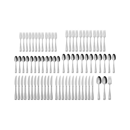 Oneida Stratton 65-Piece Flatware Set - Walmart.com