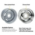 Speedway Motors GM Dual Pattern Chrome 15 x 4 Rally Wheel, 5 on 4.5/4. ...