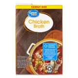 Great Value Chicken Broth, 48 oz Shelf-Stable Family Size, Versatile ...