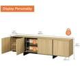 WAMPAT Modern TV Stand for 32-75 inch TVs, Wood Entertainment Center ...