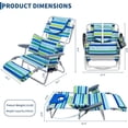 Backpack Beach Chair for Adults, Lightweight Portable Lay Flat Folding ...