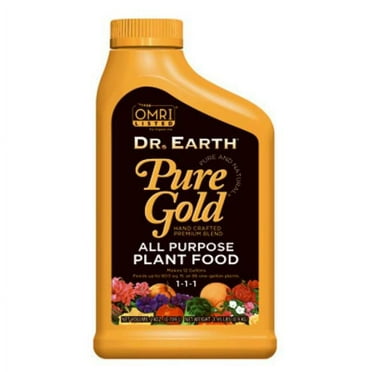 Dr. Earth House Plant Pump & Grow Liquid Fertilizer 16oz Bottle ...