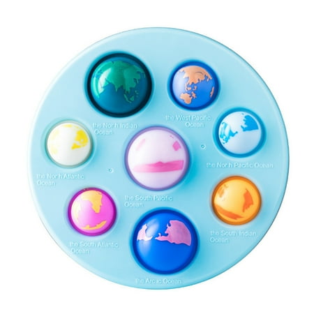 Wangscanis Planet Bubble Fidget Toy, Earth Stress Relief Sensory Hand ...