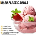 12 oz Clear Disposable Plastic Bowls, 50 Pack Hard Plastic Party ...