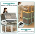 3Pcs Plastic Collapsible Storage Box Stackable Closet Organizer ...