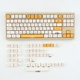 ASIASN-Honey Milk Keycaps 138 Keys PBT Dye-Sub XDA Profile Keycaps Set Fit for 61/64/87/104/108 ...