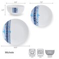 Studio Nova Michele 12 Piece Porcelain Dinnerware Set White - Walmart.com