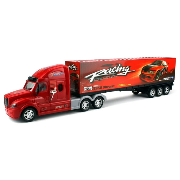 Motorsport Racing 12 Wheel Semi Trailer Remote Control RC Transporter ...