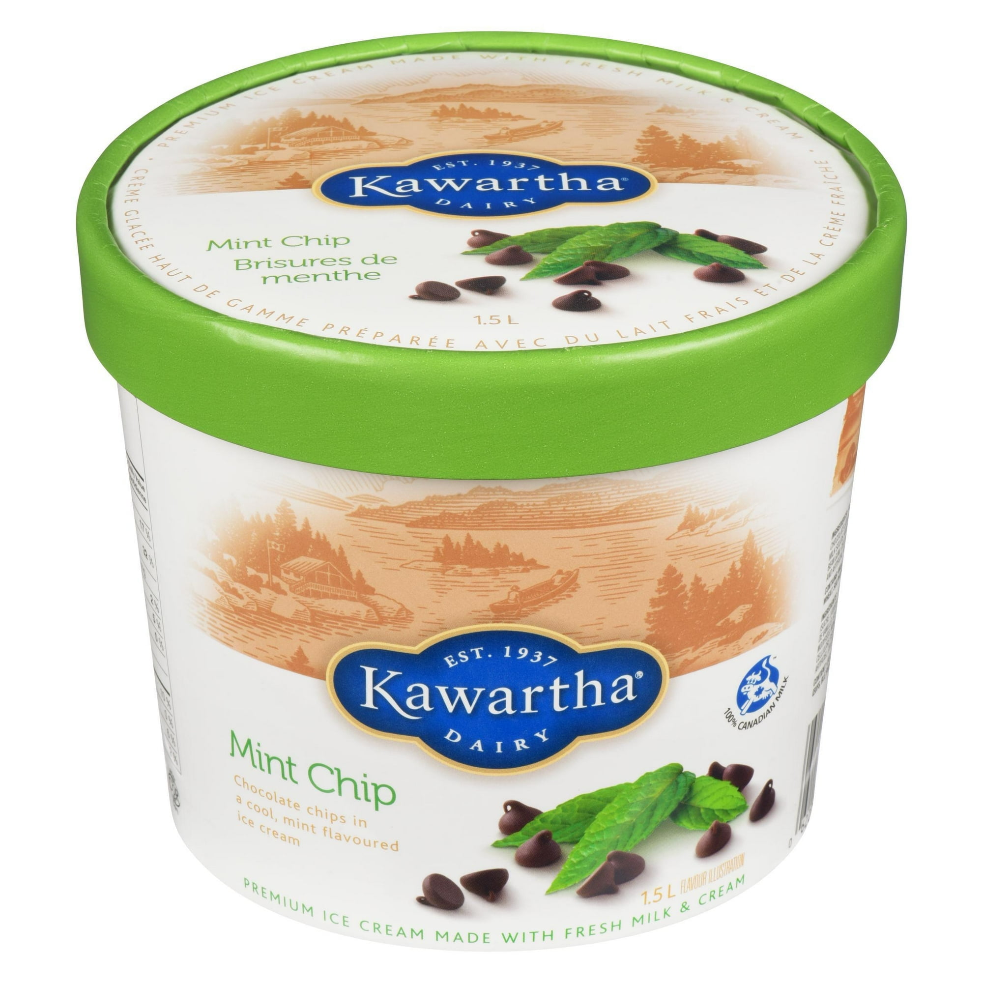 Click here for Kawartha Dairy Mint Chip - 1.5 Litre 1.5l prices