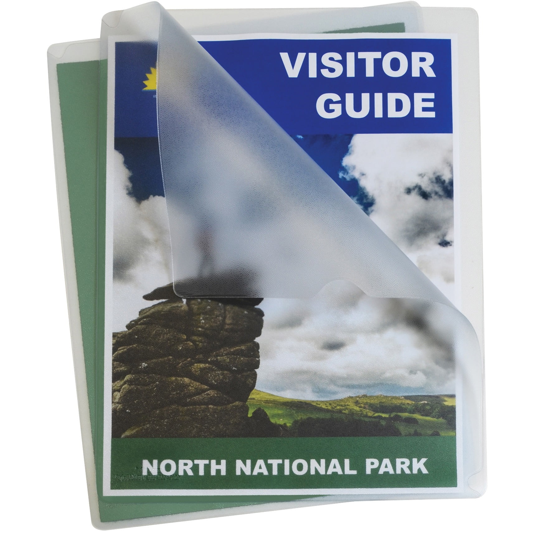 C-Line Deluxe Project Folders, Jacket, Letter, Vinyl, Clear, 50/Box ...