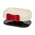 AuroraX Red Bow Soap Dish Bathroom Soap Holder Self Draining Raised ...