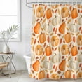 Fall Thanksgiving Shower Curtain Set - 48" x 72" Washable Bathtub ...
