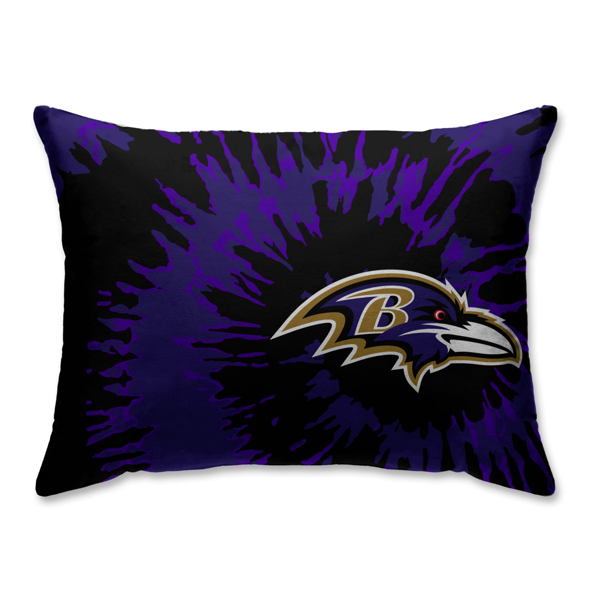 Baltimore Ravens Tie Dye Plush Bed Pillow - Purple - Walmart.com ...