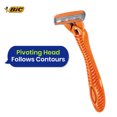 BIC 3 Hybrid Triple Blade Men Razor with Long Grip Handle & 6 ...