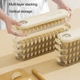 Sunjoy Tech Dumpling Box Transparent Dumpling Storage Box Single/Dual ...
