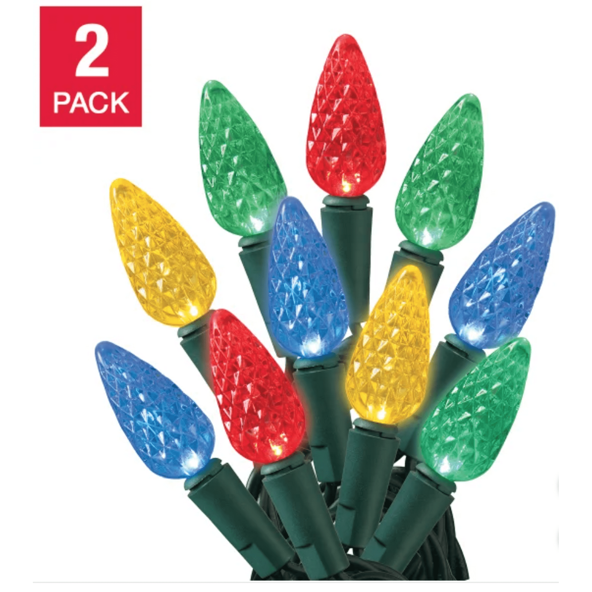 Click here for Sylvania 2 X 100 C6 Multi Led Christmas Lights prices