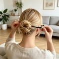 Cat Design Hair Stick – Long Wooden Hairpin for Thick Hair, Versatile ...