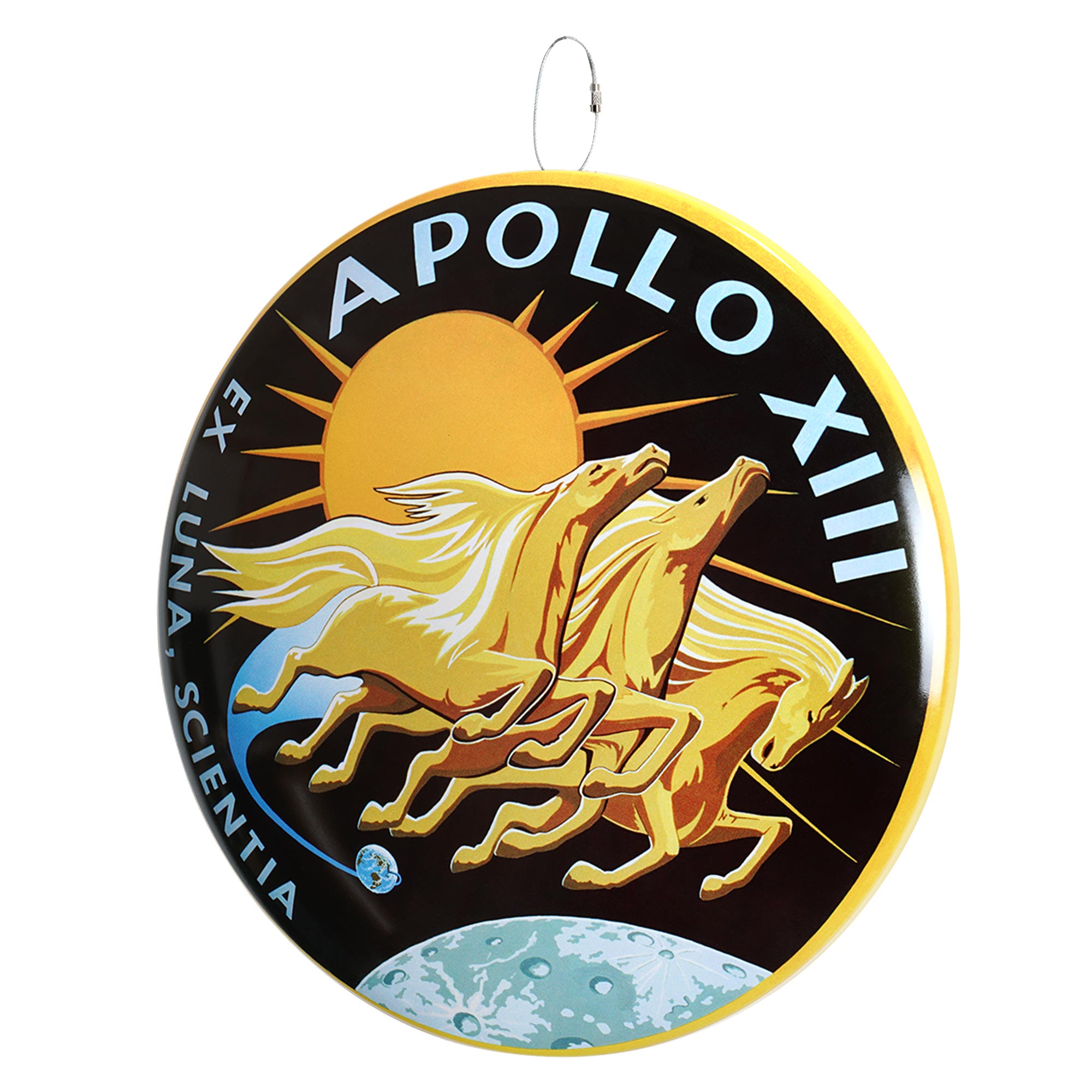 Apollo 13 Metal Dome Wall Sign - 15.5" x 15.5" - Walmart.com