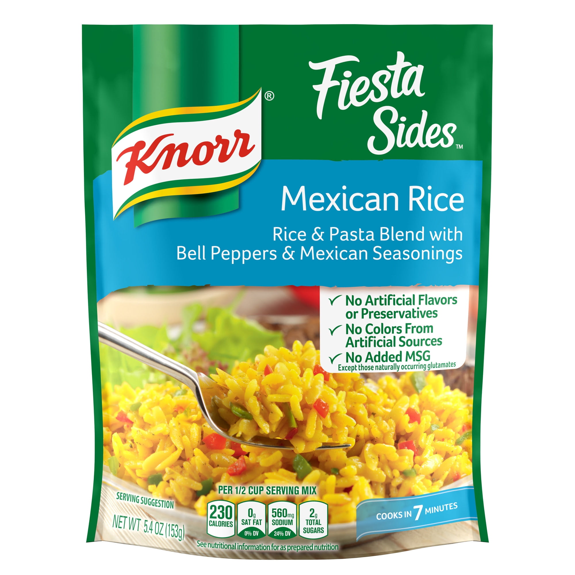 Knorr Fiesta Sides Mexican Rice 5.4 oz - Walmart.com - Walmart.com