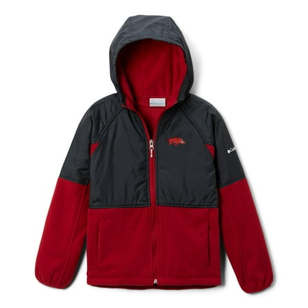 Columbia Youth Unisex Collegiate Flanker Overlay Fleece Jacket, Ark ...