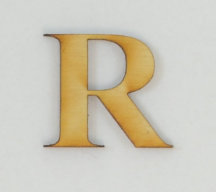 1 Pc, 10 Inch X 1/4 Inch Thick Times New Roman Bold Wood Letters R ...
