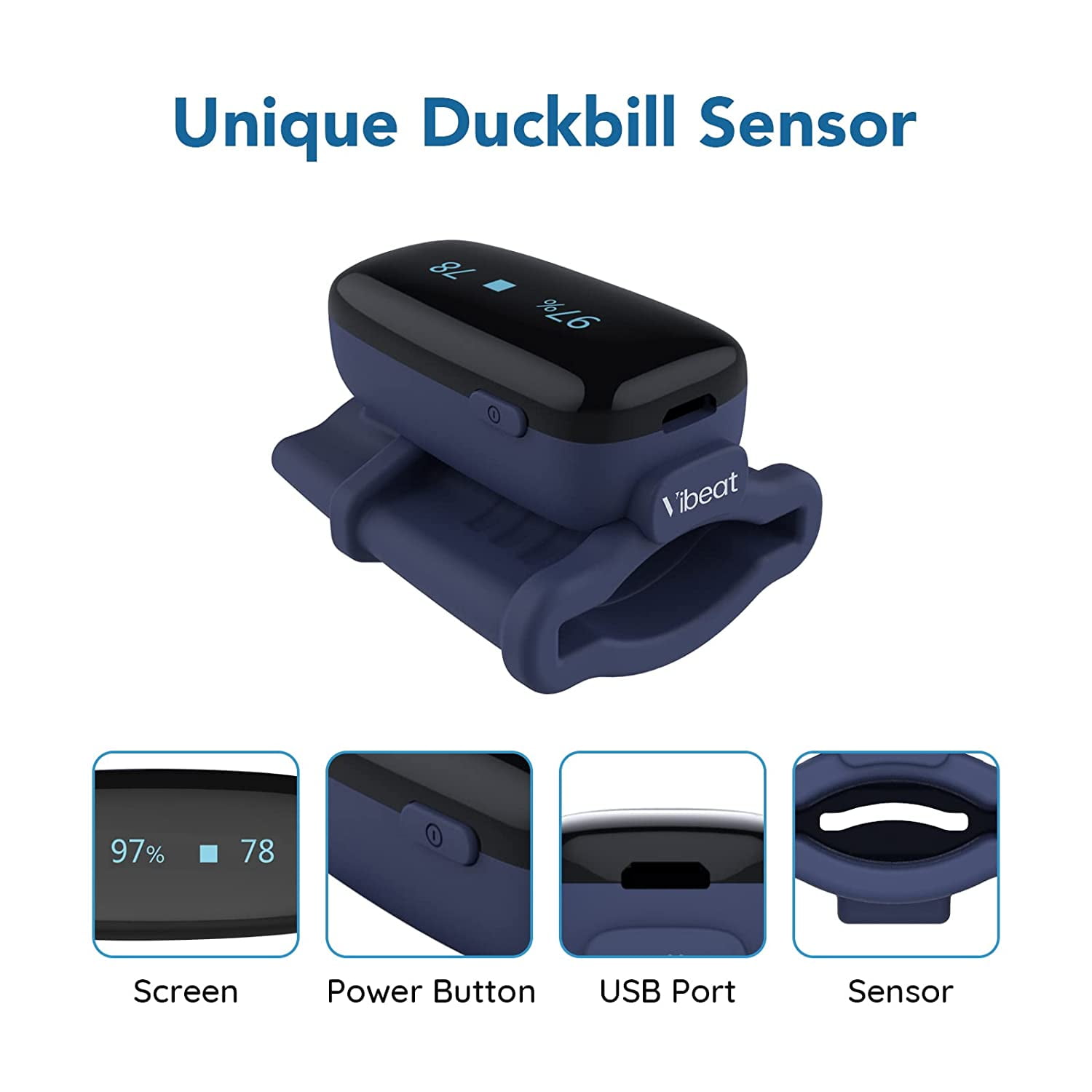 Buy Vibeat Fingertip Pulse Oximeter for Both Spot and Continuous ...