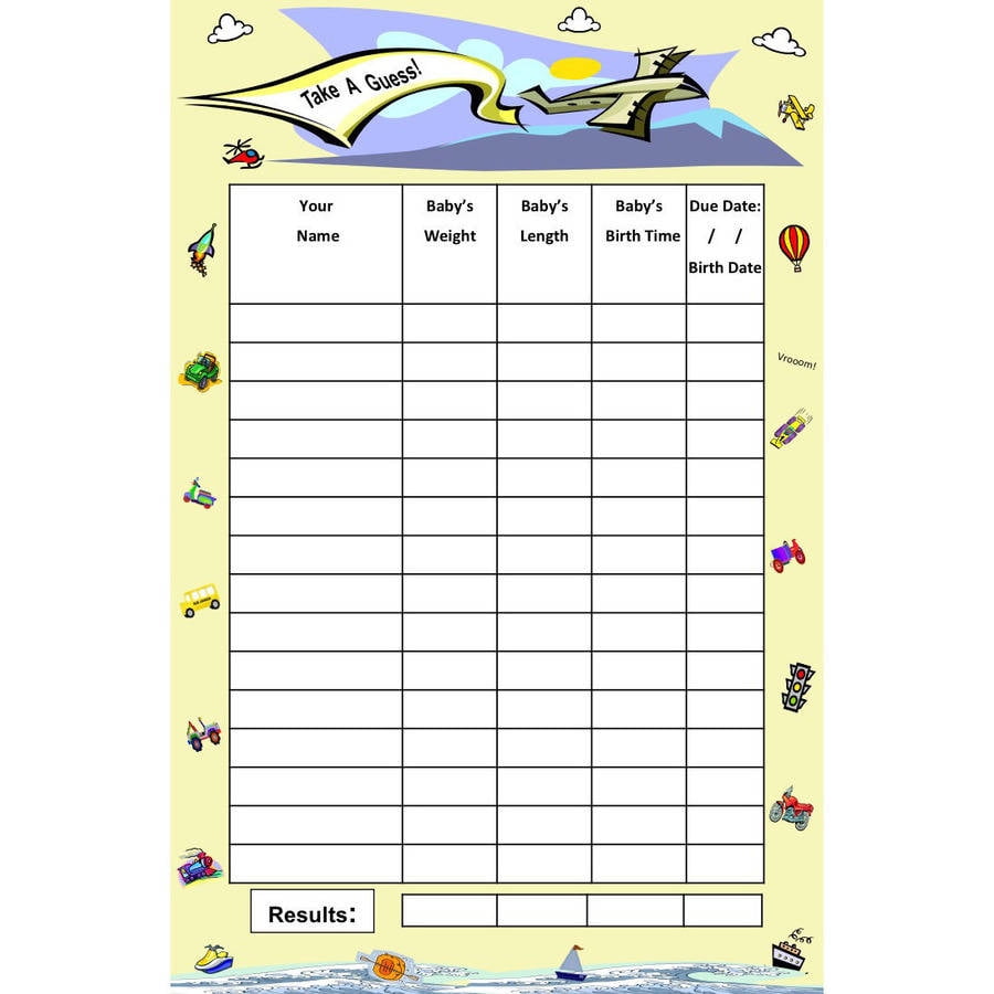 On the Go- Baby Guessing Game and Keepsake, Small-15, Bundle Board ...