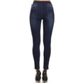 Jvini Women's Pull On Skinny Jeans 29" Dark Indigo Wash - Walmart.com