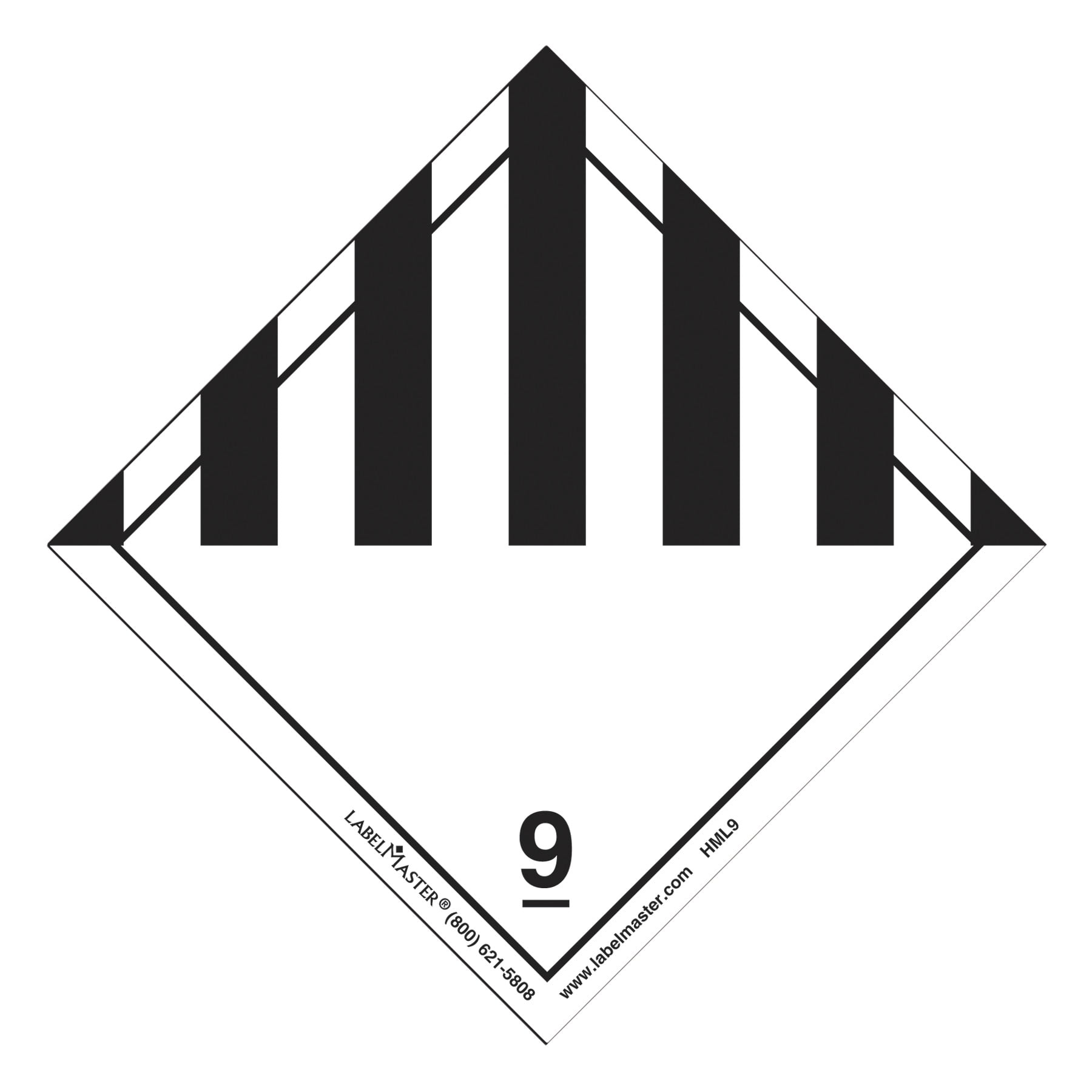 LabelMaster Hazmat Self-Adhesive Shipping Label, 5 x 4 1/2, HAZARD ...