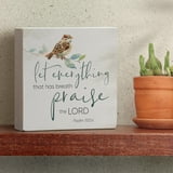 CounterArt "Let Everything" Artistic Freestanding Solid Wood Block Sign ...
