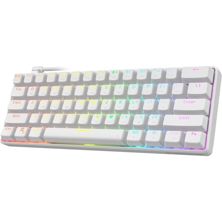 Punkston TH61 60% Mechanical Gaming Keyboard,RGB Backlit Wired Ultra ...