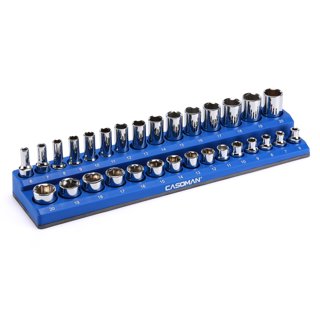 Torin Jacks Tool Organizer: Magnetic Socket Rack, 3/8' Drive Sockets ...