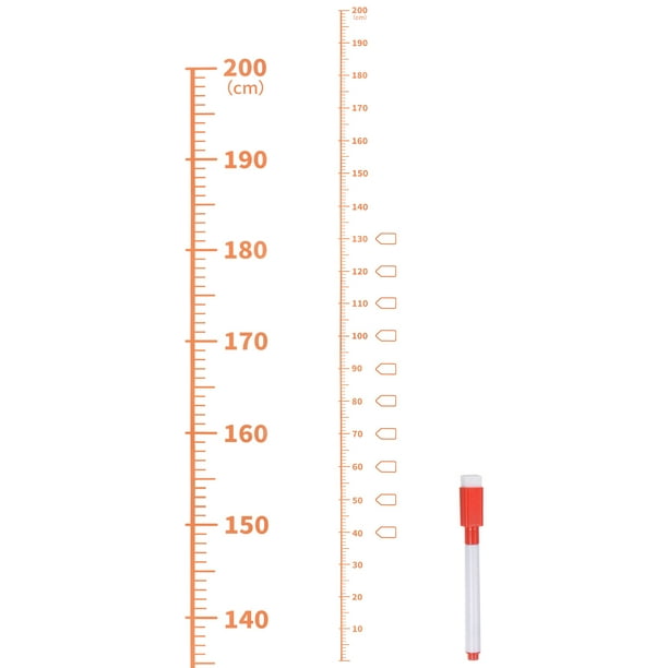 Uxcell Growth Chart 200cm Metric Height Chart Ruler Wall Decor with ...