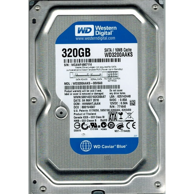 Western Digital WD3200AAKS-00V6A0 320GB DCM: HHNNHTJAAN - Walmart.com