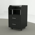 Glasglow Black Pedicure Trolley Cart with Rolling Drawers for Salon ...
