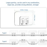 Outdoor String Light Hooks 50 Pack with Adhesive Tape - Damage Free ...