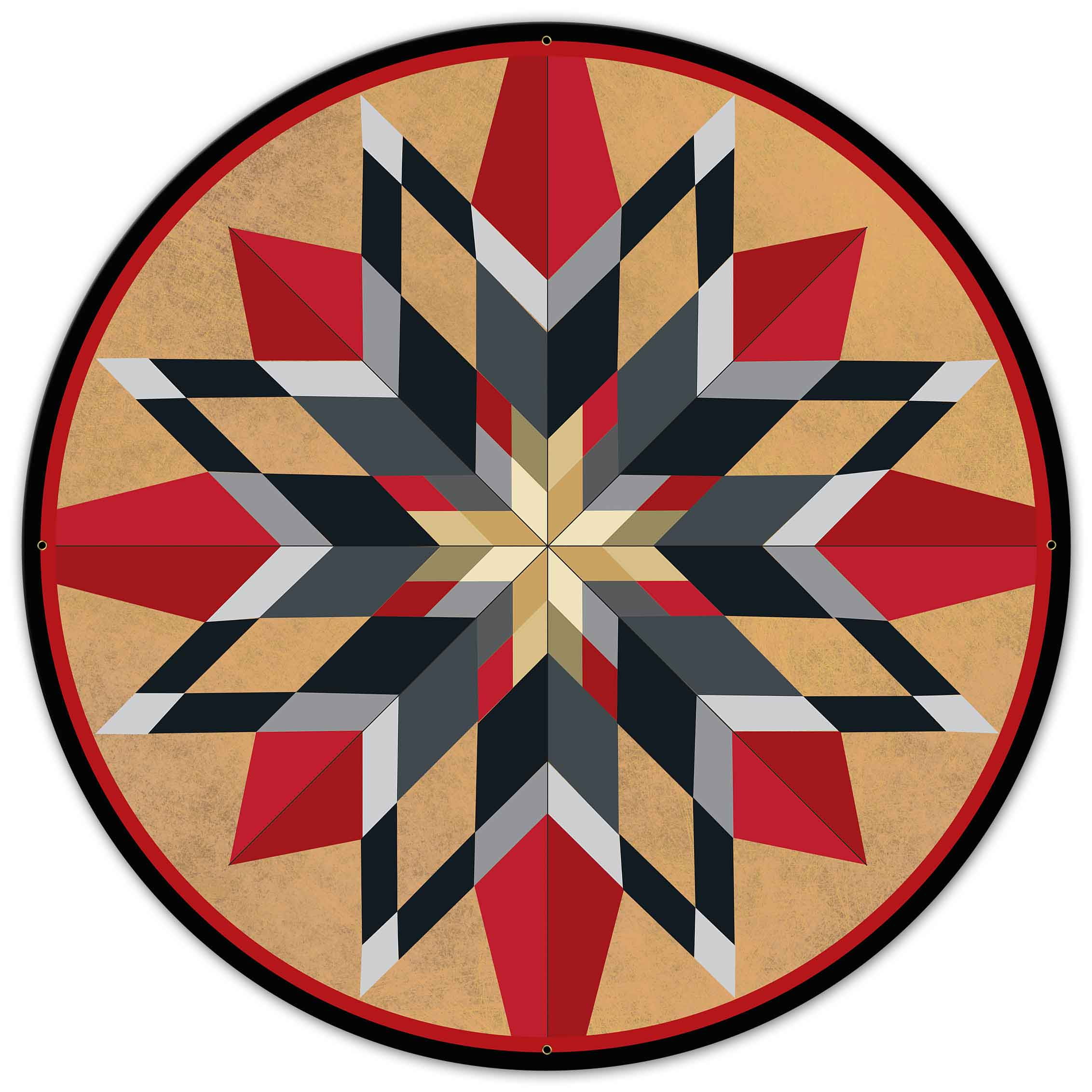 Pasttime Signs 16 Point Star Original Vintage Metal Sign - Walmart.com